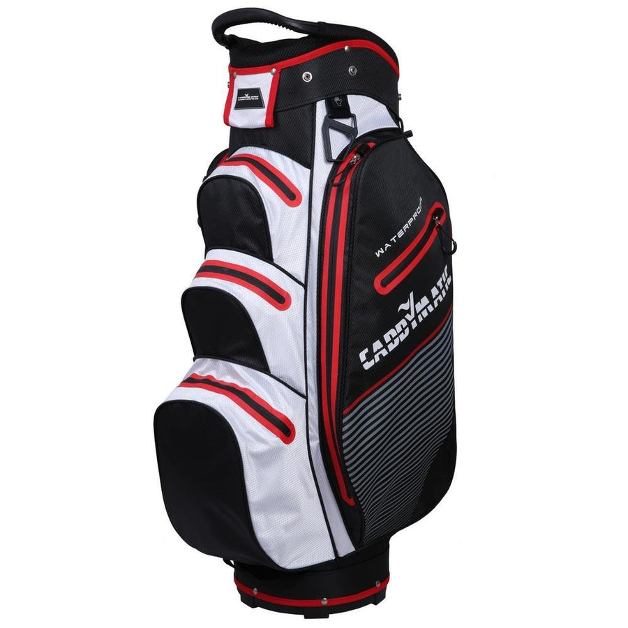 Caddymatic Golf Waterproof Golf Trolley / Cart Bag with Full Length Di