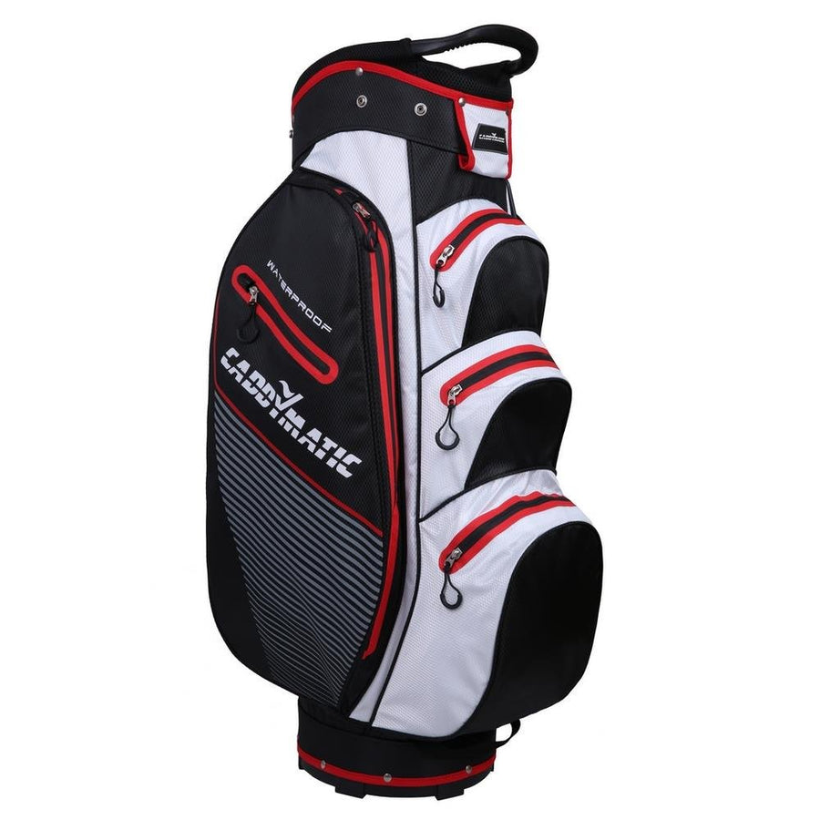 Caddymatic Golf Waterproof Golf Trolley / Cart Bag with Full Length Di