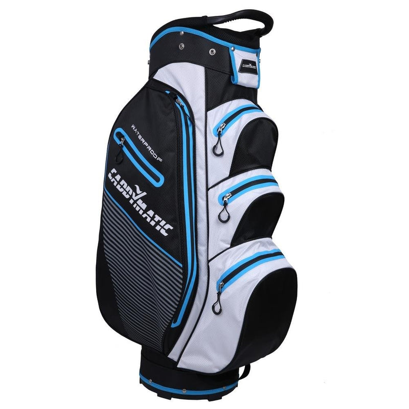 Caddymatic Golf Waterproof Golf Trolley / Cart Bag with Full Length Di