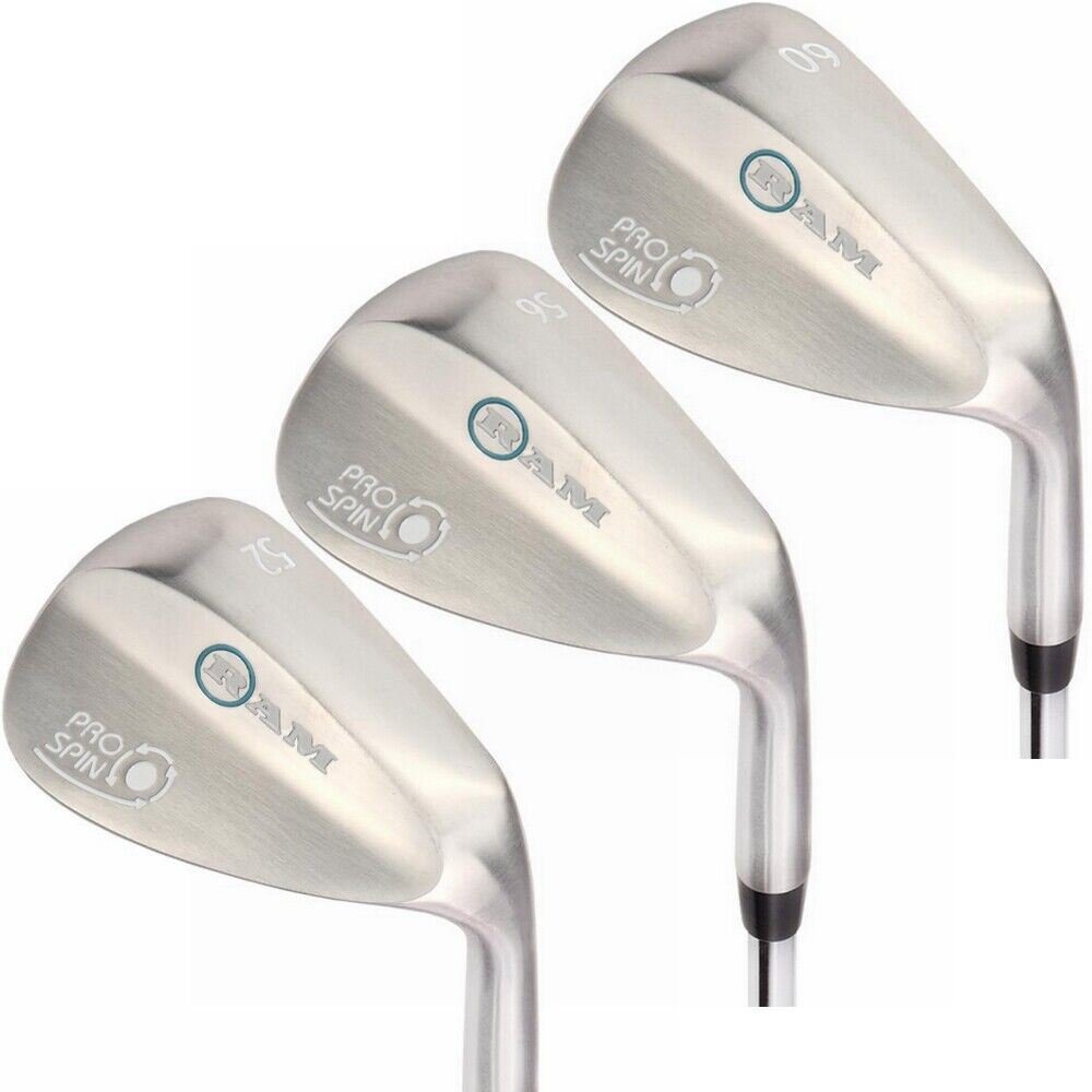 Ram Golf Pro Spin 3 Wedge Set - 52°, 56°, 60° - Graphite Shaft, Lady F